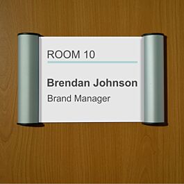 Door name signs - Edge Snap takes paper inserts