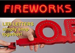 Fireworks LED Sign