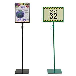 A4/A3 floor sign stand 1.8m tall with flat base