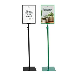 A4/A3 floor sign stand 1.8m tall with flat base
