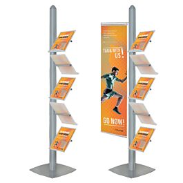 5 Shelf Leaflet Holder Stand