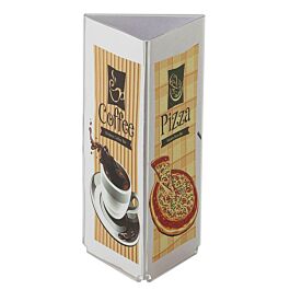 3 sided menu holders 1/3rdA4 | DL 3 sided acrylic menu holder