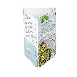3 sided menu holders 1/3rdA4 | DL 3 sided acrylic menu holder
