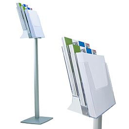 Tiered catalogue stand portable