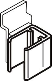 Slatwall Clip for Slim Frames (pair)