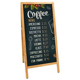 Tall Wooden A-Board 60x120cm Blackboard outdoor