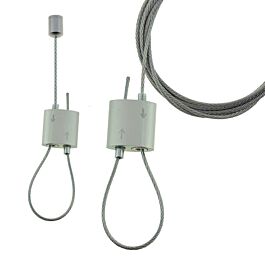 Adjustable hanging kit screws to ceiling