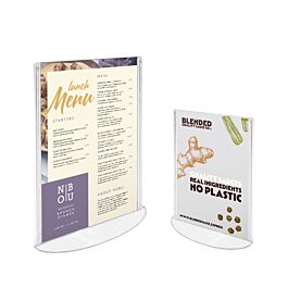 Table Menu Holder with Oval Base | Great value Menu Holders