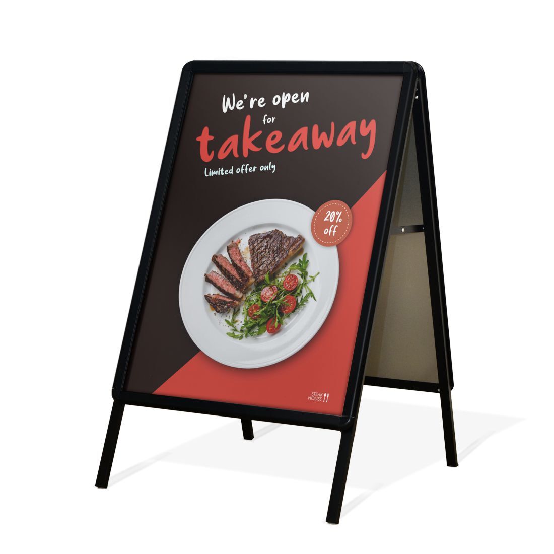 Black A1 A-board pavement boards