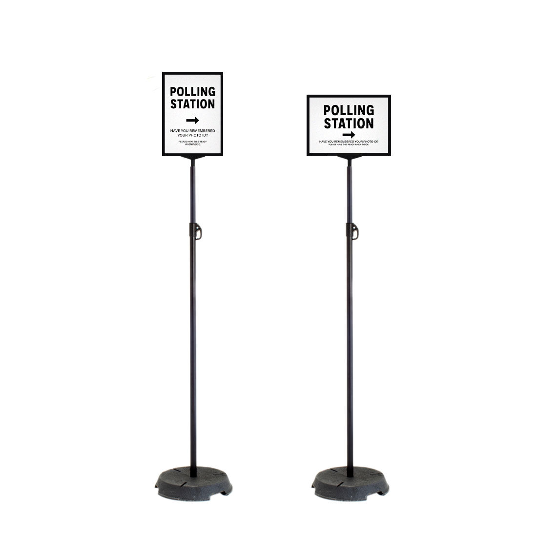 Polling station and counting venue wayfinding signs | A4 and A3 paper sizes