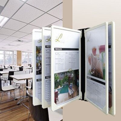 Poster flip display wallmounted