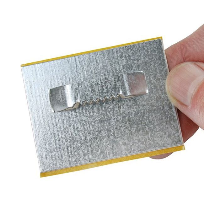 Small adhesive hanging plate 40x80mm