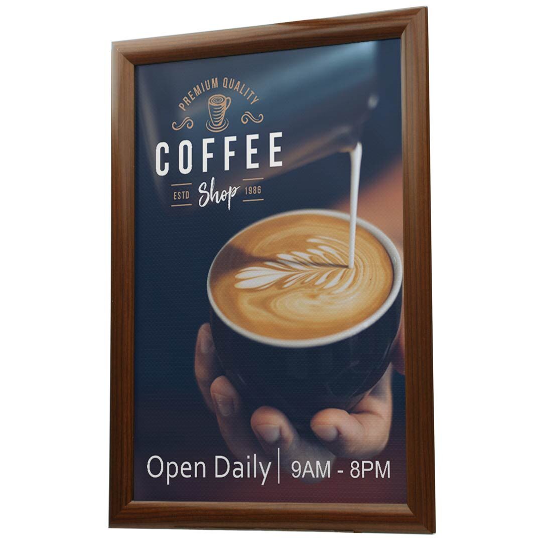 Wood Look Snap Frames with oak effect